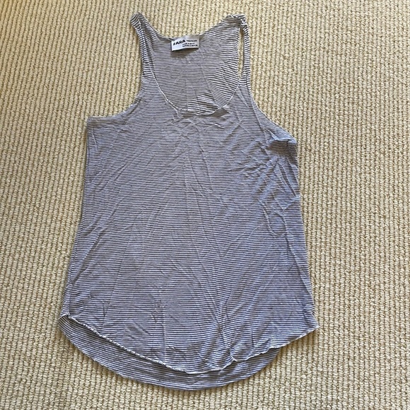 Zara | Tops | Zara Tank Size Small Stripped Tank | Poshmark